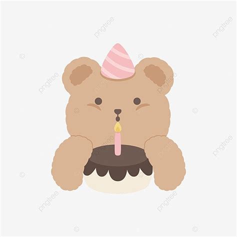 생일 곰 생일 일러스트 스티커 일러스트 축하 일러스트 조선 곰 생신 요소 Png 일러스트 및 벡터 에 대한 무료 다운로드