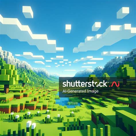Minecraft Simple Background Ai Generated Image 2550634381 Shutterstock