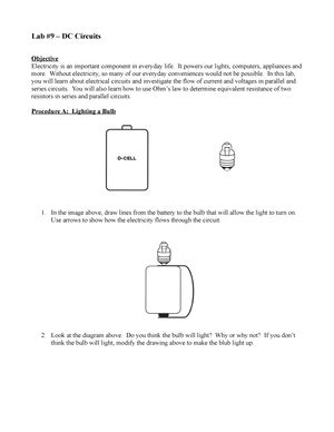Lab 6 Introduction To Circuits Remote Lab This Lab Uses The Circuit Construction Kit DC
