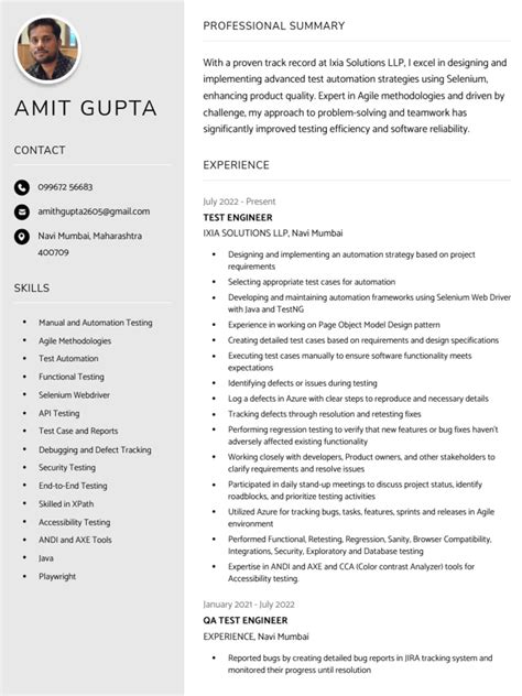 Amit Gupta Qa Test Engineer Pdf Software Testing Selenium Software