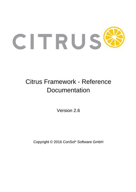 pdf citrus framework reference documentation · 9 1 2 xml header