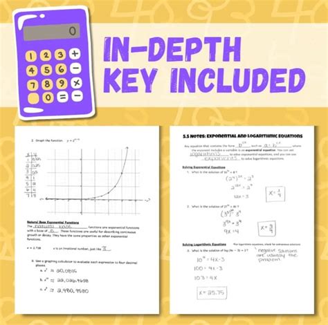 Exponential And Logarithmic Functions Algebra Ii Editable Notes Lessons