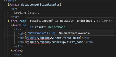 Typescript Even With Optional Variable Flag Still Getting Result