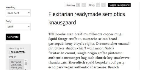 Font Combinations Randomizer Bypeople