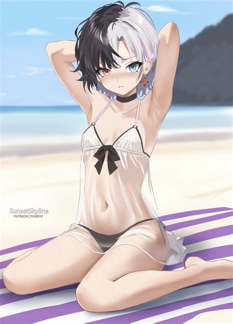 Rule 34 Beach E Sekai Flat Chest Former Idol Corp Member Idol En Idol