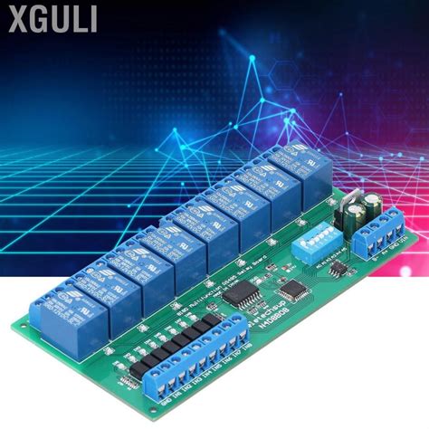 Xguli Din35 Rail Board 12v 6 โหมดการทำงาน Rs485 รีเลย์โมดูลสำหรับอุปกรณ์ 64 แบบขนาน Shopee