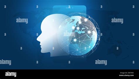 Futuristic Blue Machine Learning Artificial Intelligence Cloud Computing Automated Support