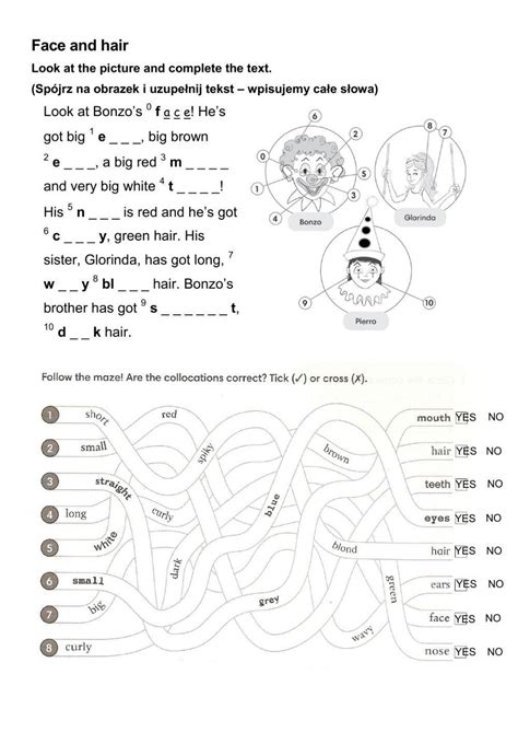 Ec A1 Unit 3 Body Parts Worksheet Live Worksheets