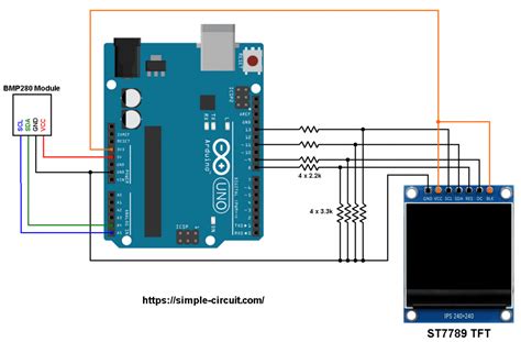 Arduino With Bmp280 Sensor And St7789 Tft Display