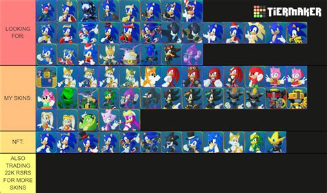 Sonic Speed Sim Reborn All Skins And Characters Upd Weekly Tier List