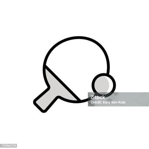 편집 가능한 스트로크가 있는 탁구 범용 라인 아이콘 디자인 웹 페이지 모바일 앱 Ui Ux 및 Gui 디자인에 적합합니다 상징에