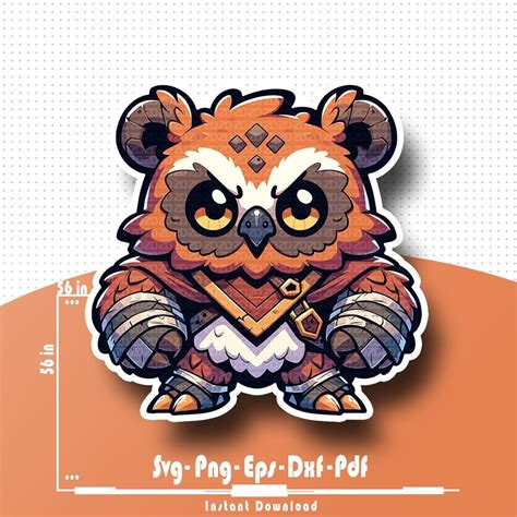 Dnd Owlbear Svg Clipart Dungeon And Dragons Character Virtual Token