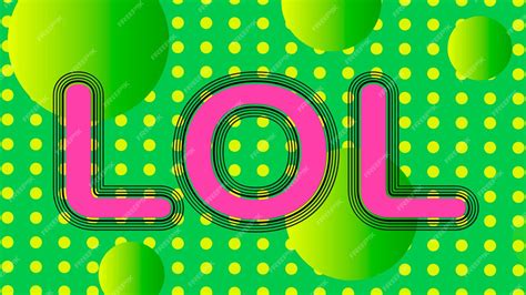 Free Vector Offset Stroke Lol Typeface Vector