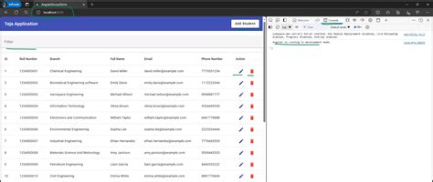 Lets Create Front End Ui With Angular And Create A Data Table That Uses