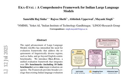 Eka Eval A Comprehensive Evaluation Framework For Large Language Models In Indian Languages