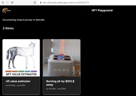 Improvement Display Amount Of NFTs In Collection Issue Centrifuge Apps GitHub