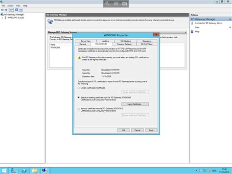 encrypting remote desktop traffic using ssl ans documentation