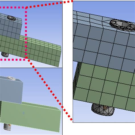 A B Bonded Contact Between Pin And Holder C Frictionless Contact Download Scientific Diagram