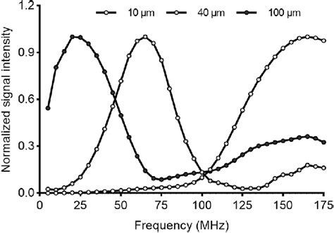 Normalized Signal Intensity Profile Plots From Different Sized Optical Download Scientific