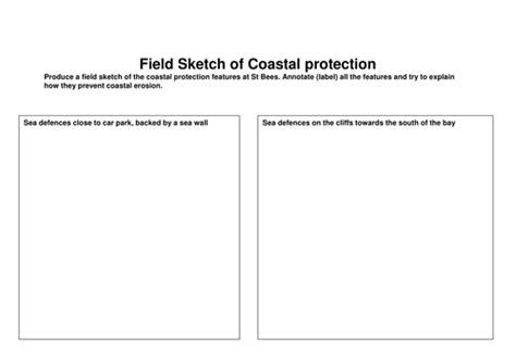Fieldwork Coast Fieldwork Data Collection Sheets Teaching Resources