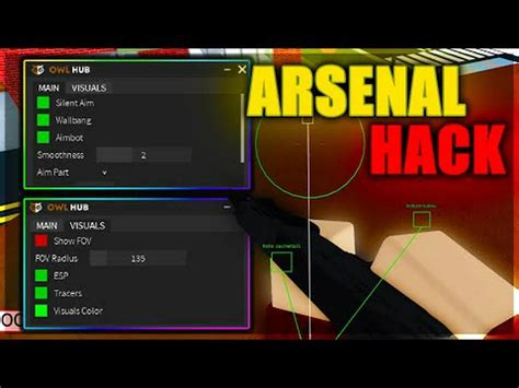 Roblox Arsenal Script Gui Hack Owl Hub 2022 Pastebin