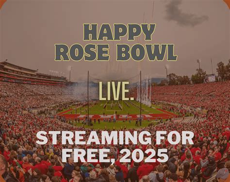 How To Watch Presidents Tournament Rose Bowl 2025 Live Streaming For