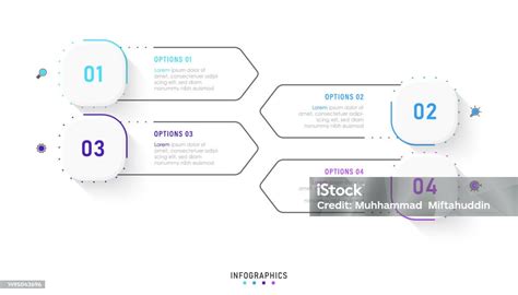 벡터 인포 그래픽 라벨 디자인 템플릿 아이콘과 4 옵션 또는 단계 프로세스 다이어그램 프리젠 테이션 워크 플로우 레이아웃 배너 순서도 정보 그래프에 사용할 수 있습니다 0