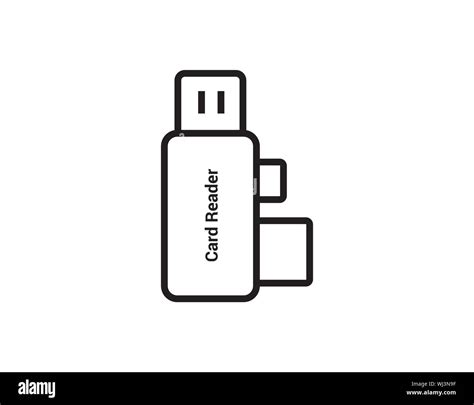 Usb Card Reader Stock Vector Images Alamy