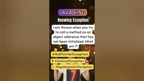 Can You Solve This 9 Exception Java Quiz Programming Javariddles Learnjavajavascript