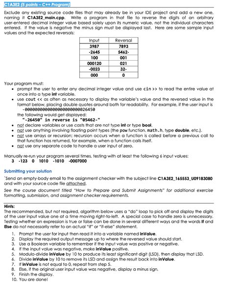 Solved C1a3e2 5 Points C Program Exclude Any Existing