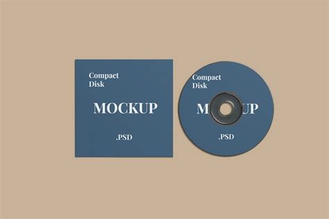 Premium Psd Compact Disk Mockup