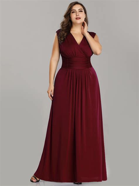 Burgundy Cocktail Dress Plus Size Park Art
