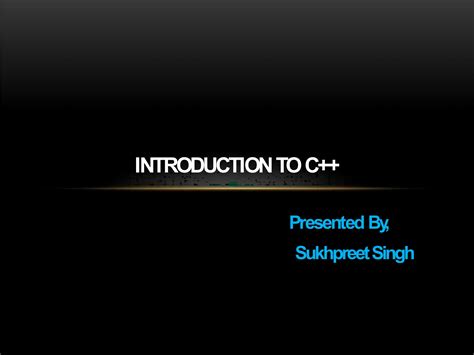 Cpp Overviews Notes Variable Data Types Notes Ppt
