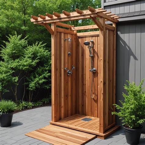 20 Stunning Outdoor Shower Plans And Designs For Your Backyard Oasis