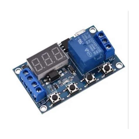 Generic 6 30V 1 Channel Power Relay Module With Adjustable Timing Cycle For Electronic Use At