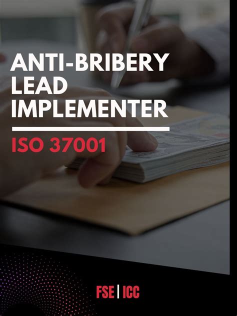 Iso 37001 Anti Bribery Lead Implementer Course Fse Icc Fse Icc