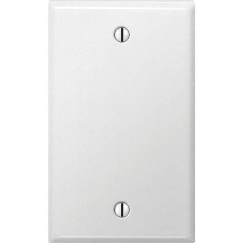 Wht Blank Stl Wall Plate
