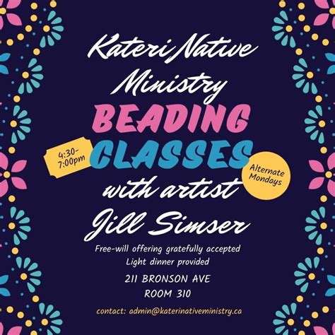 Beading Class Kateri Native Ministry