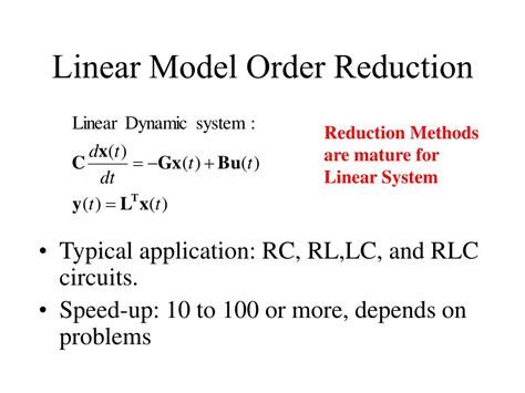 Ppt Model Order Reduction Powerpoint Presentation Free Download Id159775