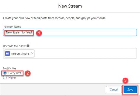 How To Create Chatter Streams In Salesforce