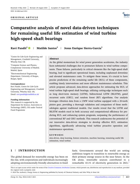 Pdf Comparative Analysis Of Novel Data‐driven Techniques For