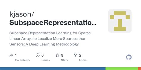 Github Kjasonsubspacerepresentationlearning Subspace Representation Learning For Sparse