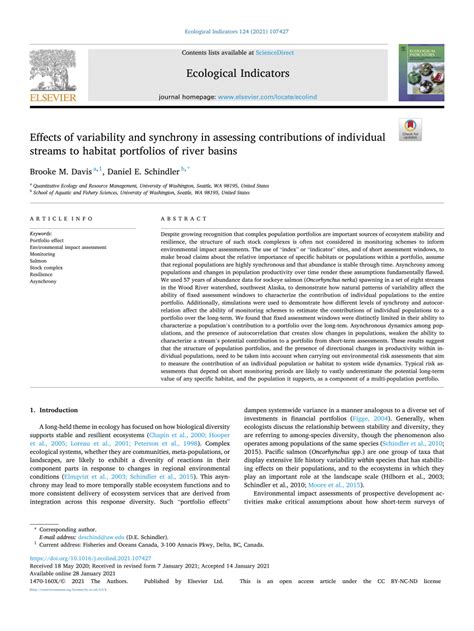 Pdf Effects Of Variability And Synchrony In Assessing Contributions