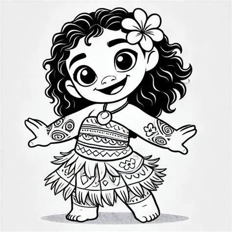 Moana E Maui Em Aventura Cultural Para Colorir