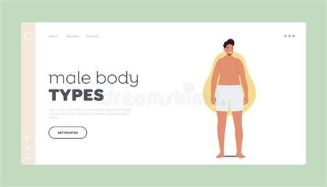 Male Body Types Landing Page Template Male Character Figure Types