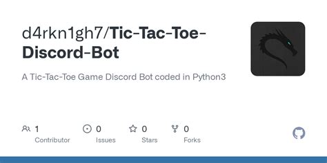Github D4rkn1gh7tic Tac Toe Discord Bot A Tic Tac Toe Game Discord