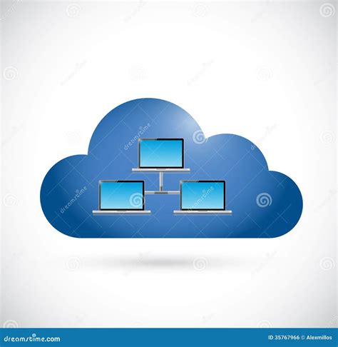 Laptop And Computer Network Illustration Design Stock Illustration Illustration Of Information
