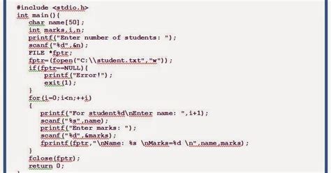 Education For ALL File I O Examples In C Programming