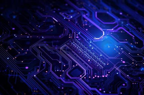 Premium AI Image Closeup Of Electronic Circuit Board With Cpu Microchip Electronic Components