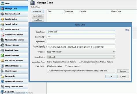 Digital Forensics Examiner DIGITAL FORENSICS Investigation Using OSForensics